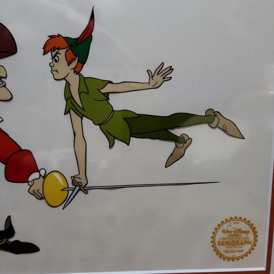 Disney Peter Pan Captain Hook #221 2000s Cel Disney Peter Pan Captain ...