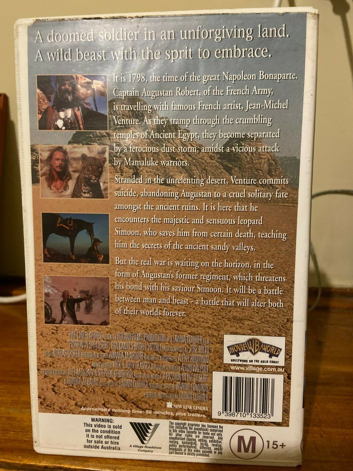 Passion in the Desert HTF Ex-rental VHS Video tape, 18th Century Egypt ...