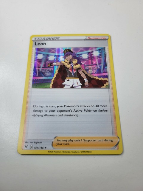 Pokémon TCG Leon Vivid Voltage 154/185 Holo Holo Rare for sale online ...