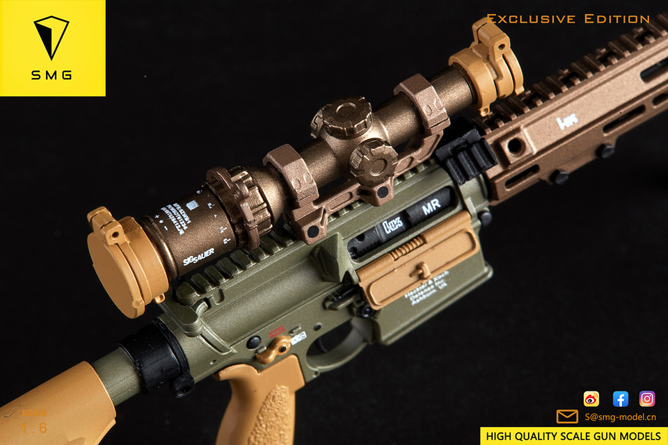 SMG M110A1 SDMR 1/6 02-6001 Original Weapons Rifles Fit Soldiers Action ...