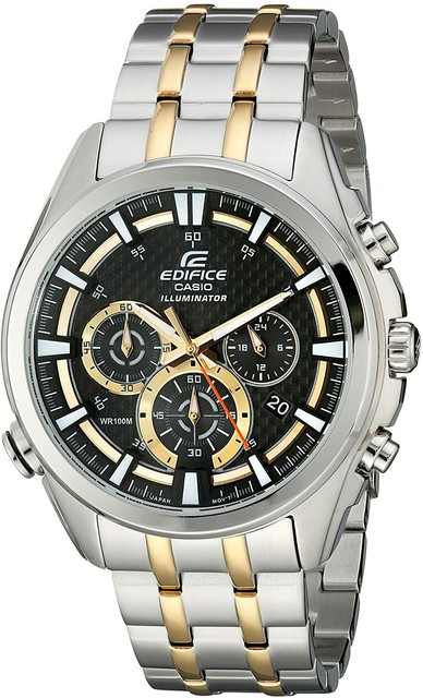 Casio Edifice Illuminator Chronograph 2-tone 45mm Men's Quartz Watch ...