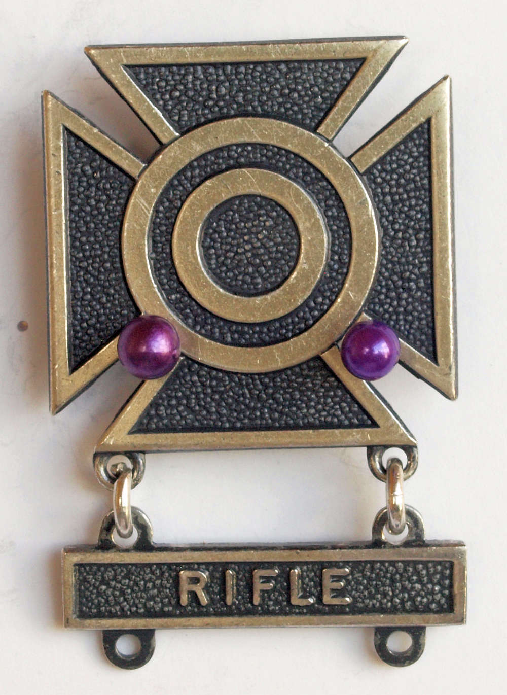 VIETNAM ERA STERLING SILVER ARMY SHARPSHOOTER MARKSMANSHIP PIN BELL ...