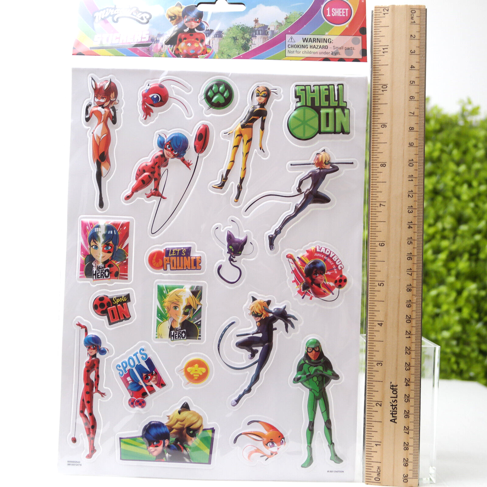 Miraculous LadyBug Stickers Puffy Stickers Party Favors Recuerdos | eBay