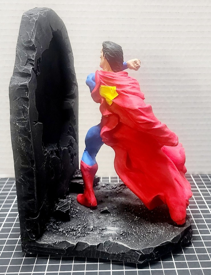 DC COMICS SUPERMAN vs DOOMSDAY BOOKENDS/STATUE 1996 FACTORY NEW!! RARE ...