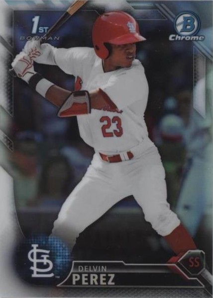 2016 Bowman Draft - Chrome Draft Picks Refractor #BDC-31 Delvin Perez ...