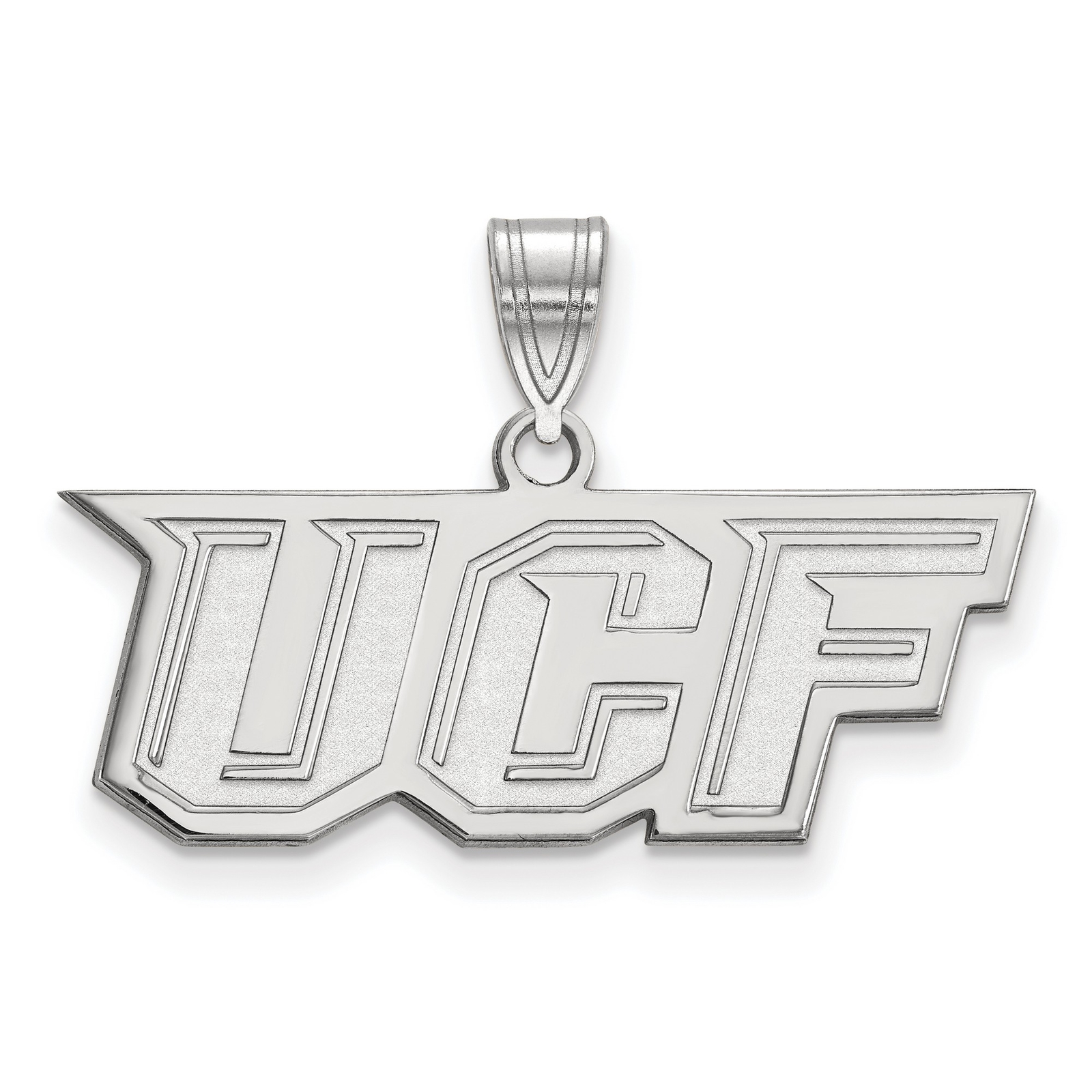 University of Central Florida Knights UCF Letters Logo Sterling Silver ...