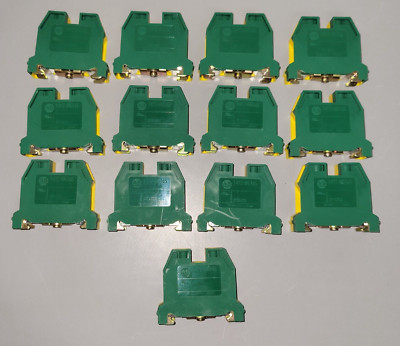 Lot of 13 Allen Bradley 1492-WG16S Grounding Terminal Blocks (B122) | eBay