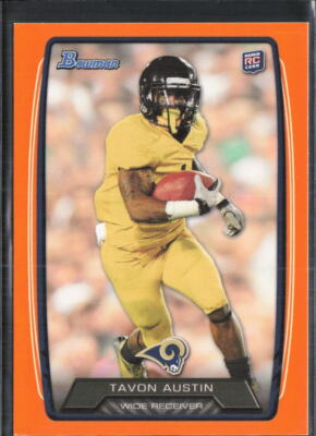 2013 Bowman #130 Tavon Austin Orange #/299 Rookie St. Louis Rams | eBay