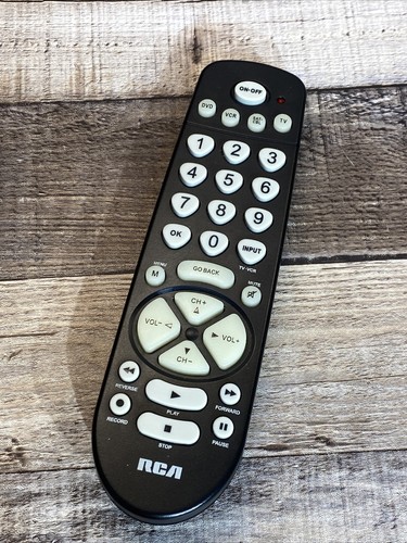 RCA Universal Remote Control RCR450C 4 Device DVD, VCR, SAT/CBL, TV | eBay