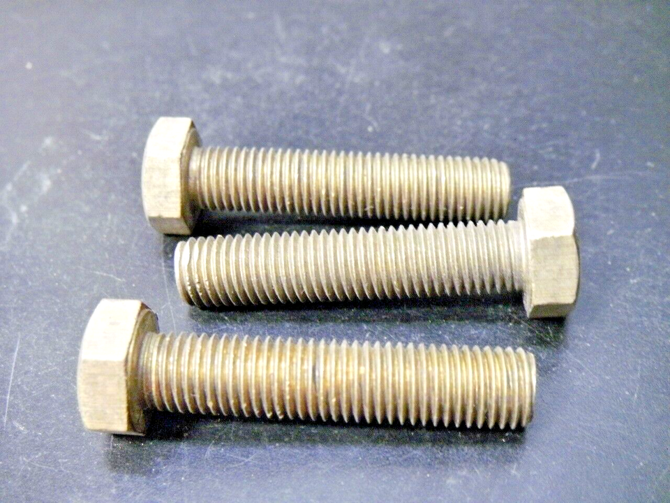 SAE 5/16-24 X 1-1/2" HEX CAP SCREWS BOLT SOLID BRASS FULL THREAD # ...