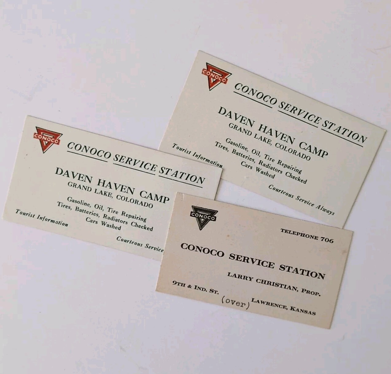 VTG Conoco Service Station Lawrence,Kansas & Grand Lake, Colorado LOT ...