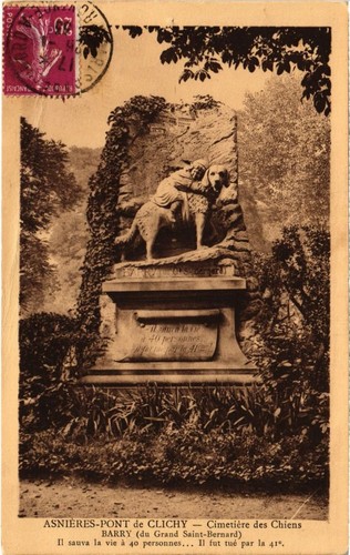 CPA Asnieres Cimetiere des Chiens Barry (1312099) | eBay