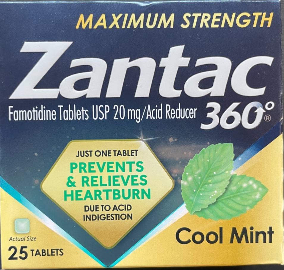 ZANTAC 360 Cool Mint 75 Tablets Total Exp 4/2027 | eBay