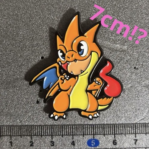 Large Charizard Y Pin Badge 7Cm Mega Evolution Pokemon rare limited | eBay