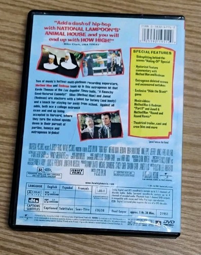 HOW HIGH-METHOD MAN/REDMAN DVD 2001 | eBay