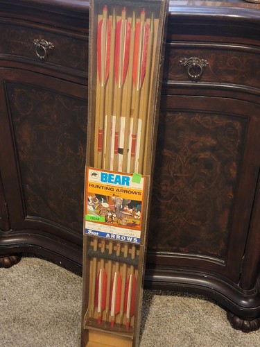 Vintage Wooden Bear Archery Arrows | eBay