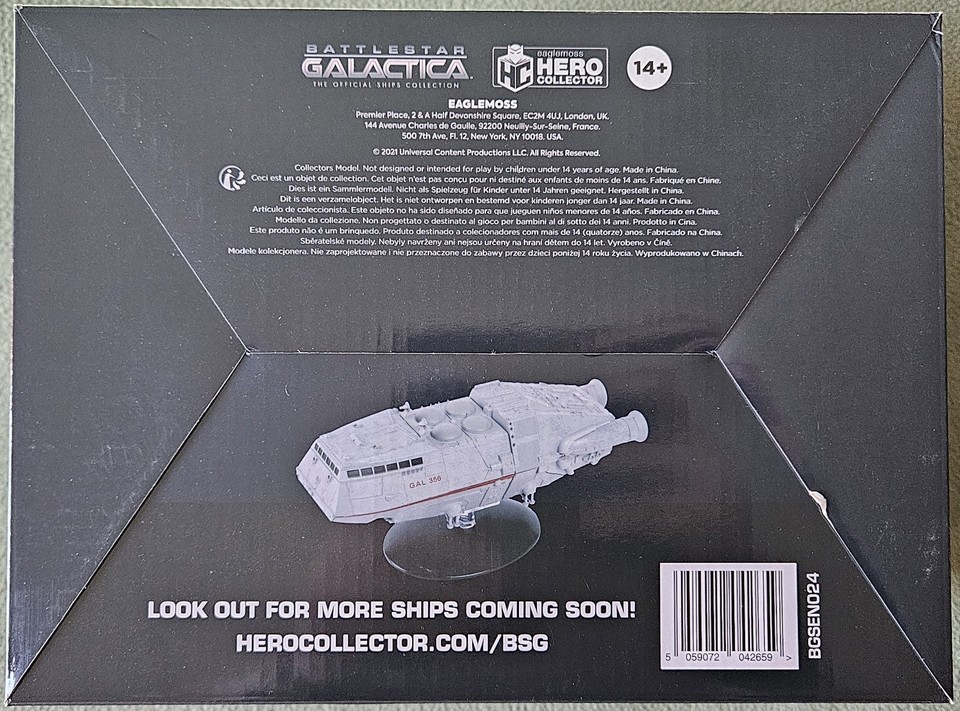 Eaglemoss Battlestar Galactica Colonial Shuttle #24 w/Magazine NIOB | eBay