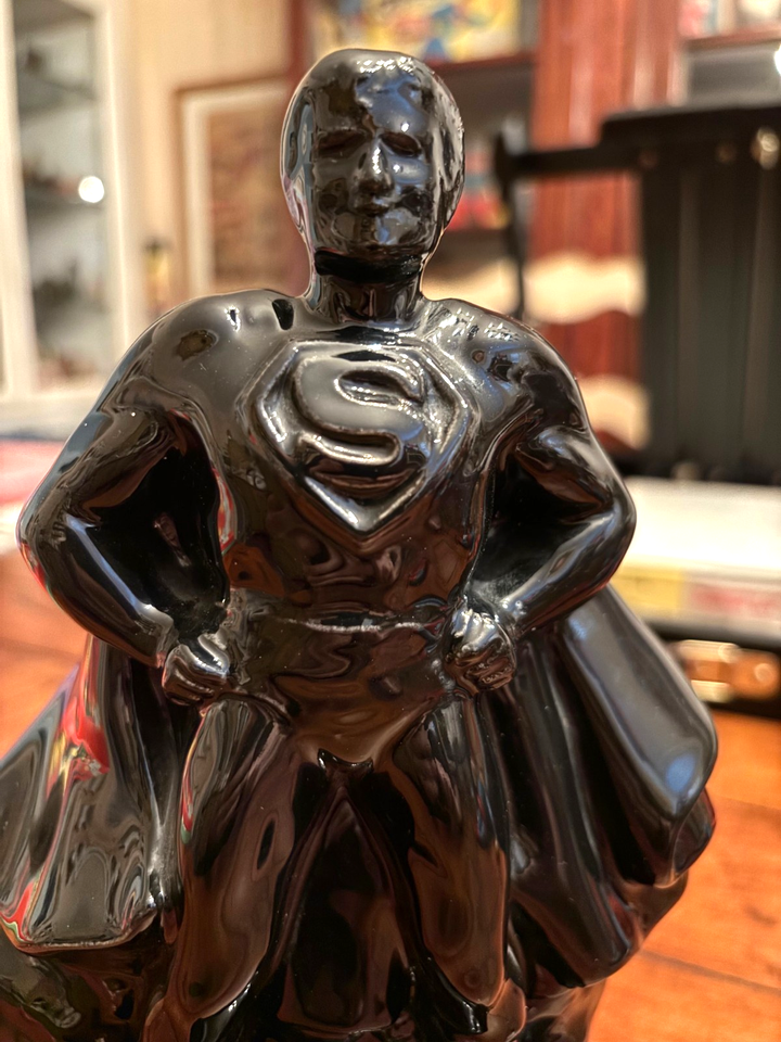Extremely Rare 1949 Black Ceramic Superman Bank | eBay