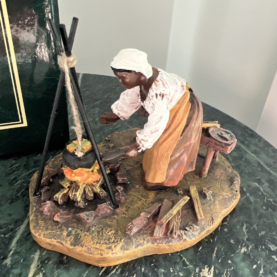 Colonial Williamsburg 1997 Woman Cooking Over Fire Lang & Wise 30489708 ...