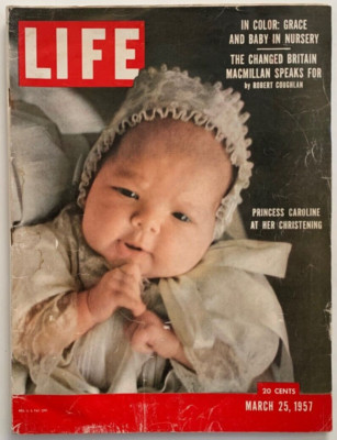 Vintage March 25, 1957 LIFE Magazine - PRINCESS CAROLINE AT HER ...