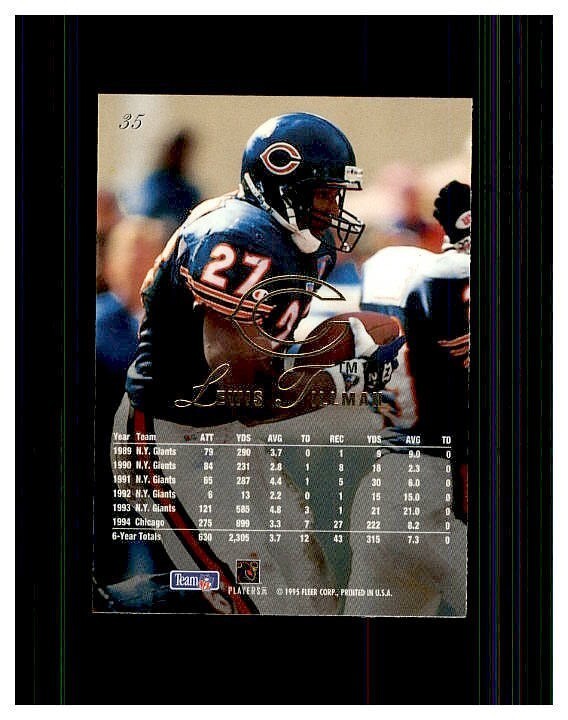 1995 Flair Lewis Tillman Chicago Bears NFL #35 | eBay