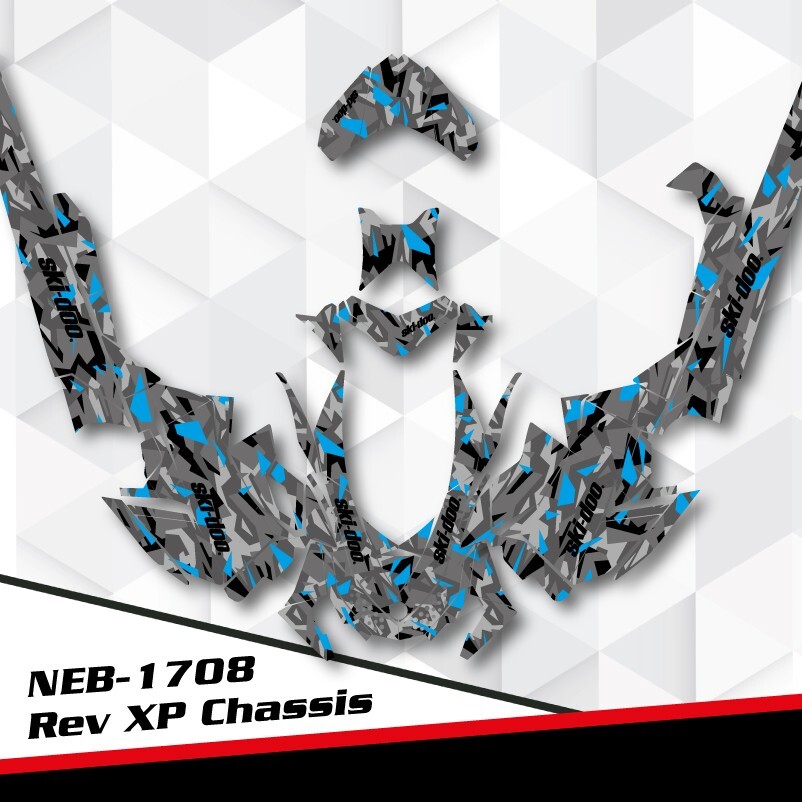 FOR SKI-DOO REV XP SUMMIT MXZ RENEGADE GSX TNT 08-12 WRAP DECALS KIT ...