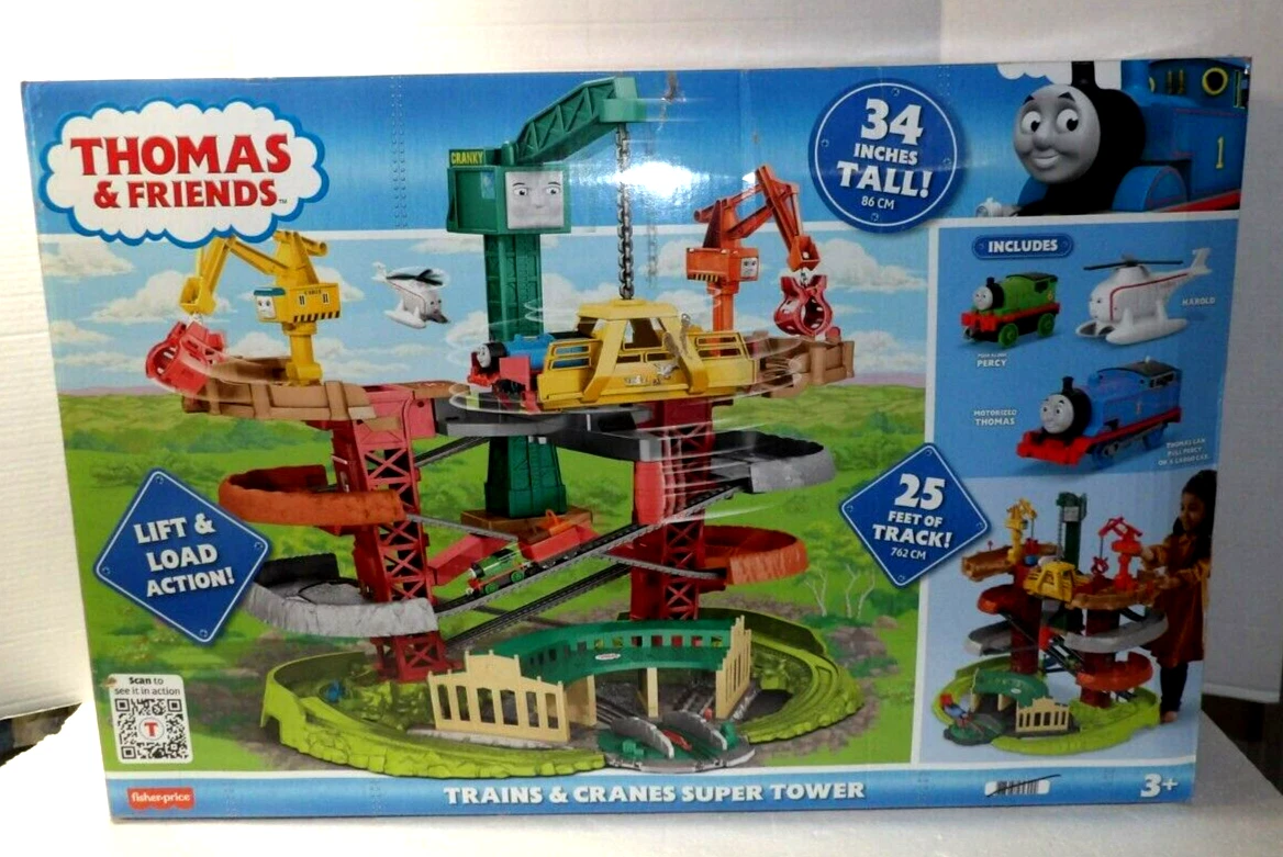 Thomas and Friends - Trains & Cranes Super Tower - Remote Control Toys & Vehicles