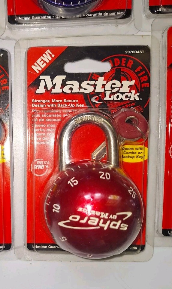 Vintage 2004 Master Lock Sphero By Master 2076DAST Smooth Spin ...