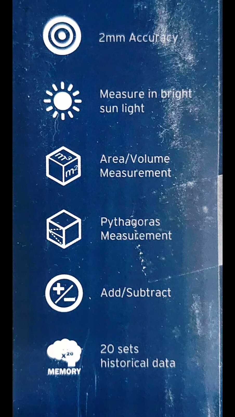 DTAPE DT50 Laser Distance Meter Measure New Box Still Closed | eBay
