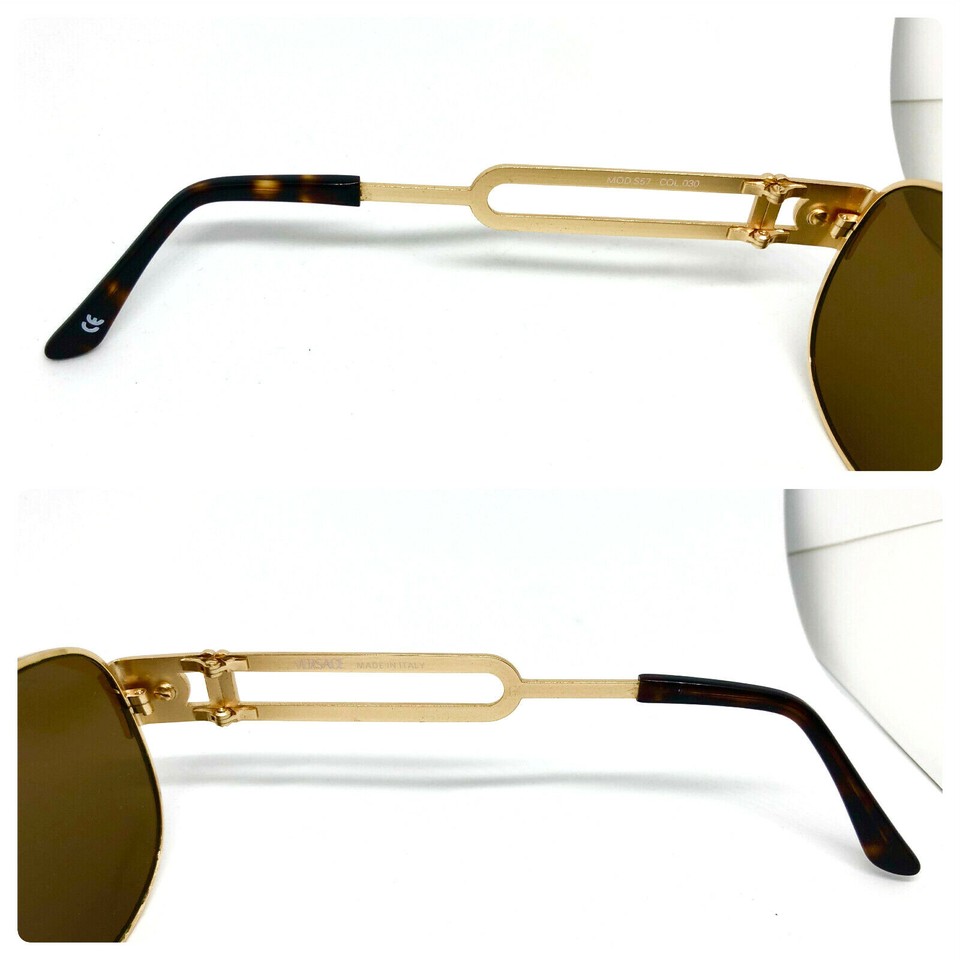 Gianni Versace Mod.S57 Col.030 Gold Vintage Sunglasses Migos Medusa | eBay