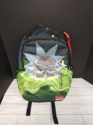 Spraygound Rick & Morty Portal Sharkmouth Backpack Books Bag School ...