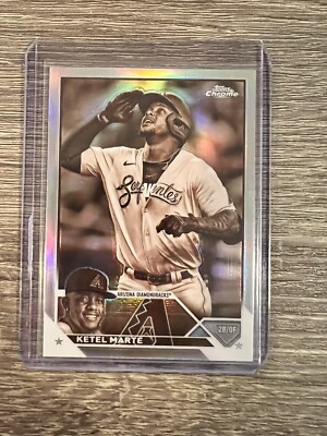 2023 Topps Chrome Ketel Marte Negative Refractor #130 | eBay