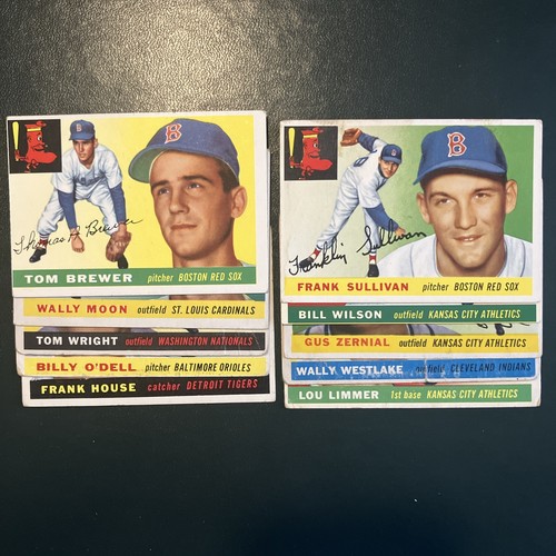 1955 Topps Baseball Card Lot (10) Different | eBay