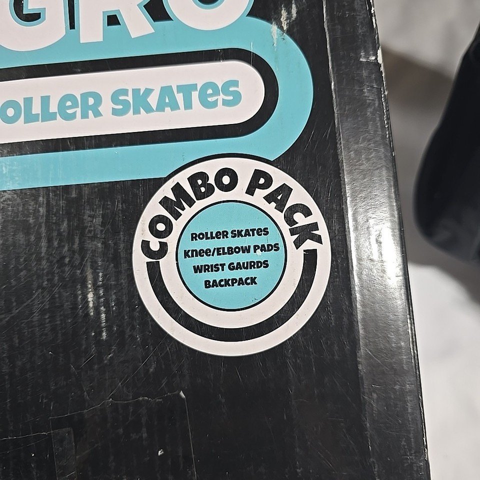 Lenexa Go GRO Adjustable Kids Quad Roller Skate Bundle boys girls J12-2 ...