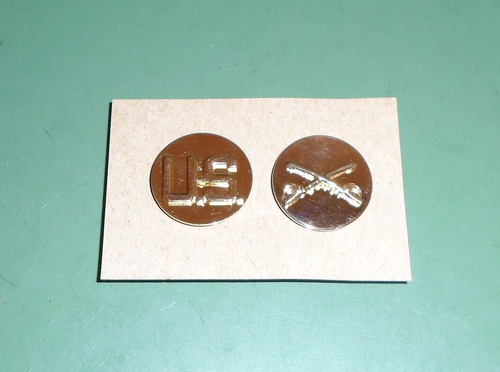 Set of US Army Cavalry Gold Tone Uniform Collar Devices Emblems Pins | eBay