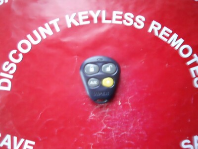 VIPER KEYLESS REMOTE EZSDE1474V 4- BUTTON VGC YELLOW BUTTON | eBay