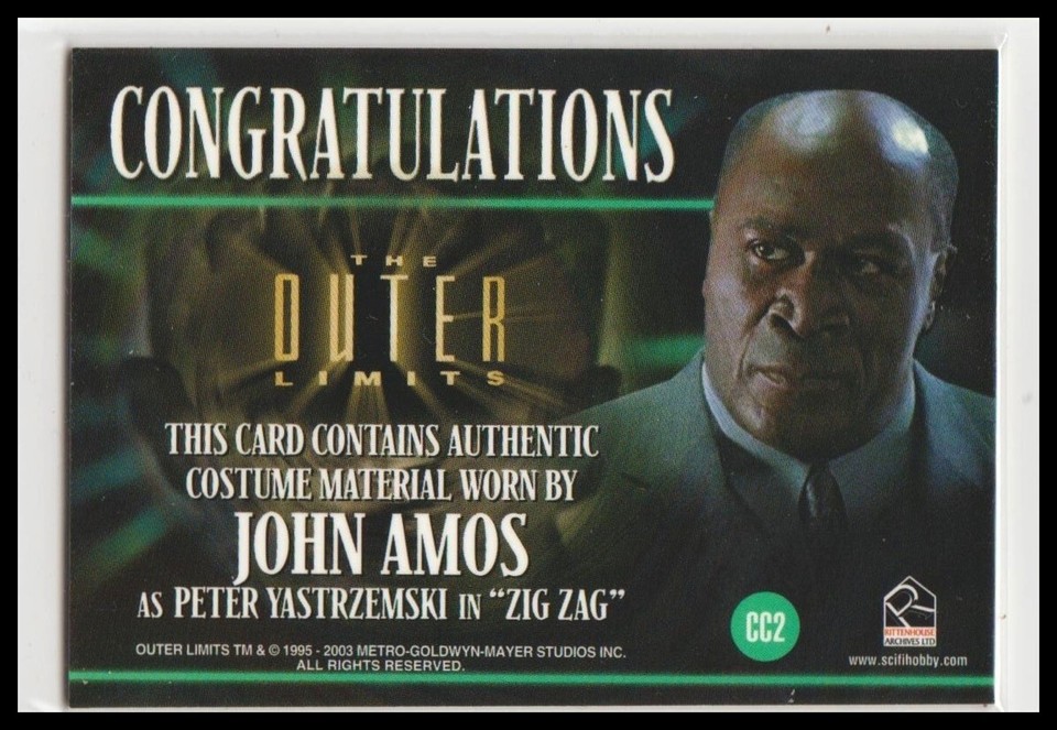 2003 Rittenhouse Outer Limits Costume #CC2 John Amos as Peter Yastrzemski 062-L | eBay