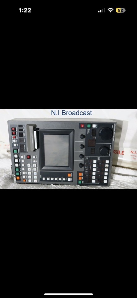 Sony msu750 ( msu-750 ) master setup unit for BVP cameras etc | eBay