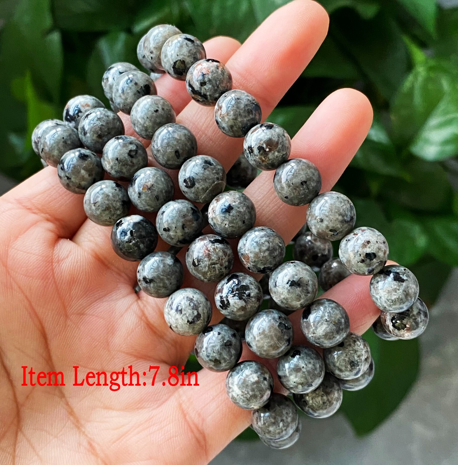 9.7mm Under UV Very Bright Yooperlite Yooper Stone Rock Beads Bracelet ...