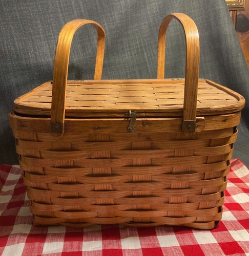 Vintage West Rindge, NH Picnic Basket | eBay