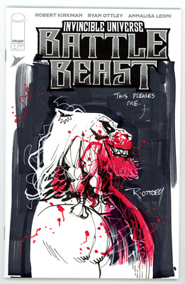 Invincible Universe Battle Beast #1 1:2000 Ryan Ottley Original Art ...