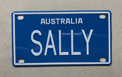 SALLY Novelty Mini Number Plate | eBay Australia