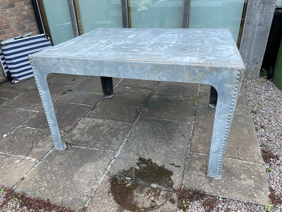 Galvanized Water Trough Table