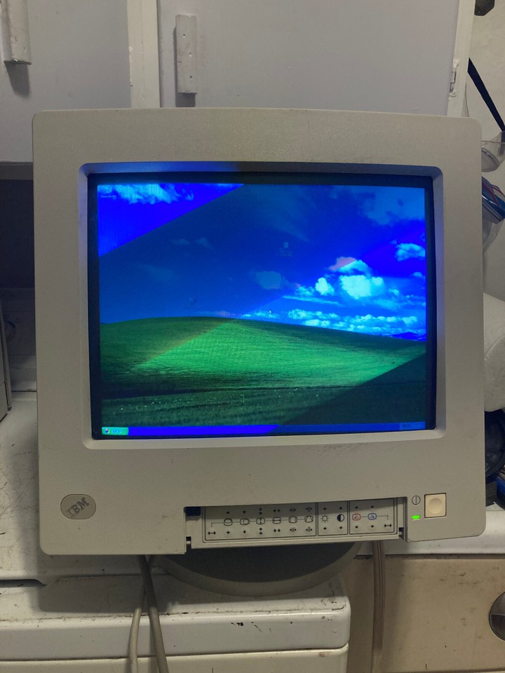 Vintage WORKING IBM 15 inch CRT 6325-001 SVGA VGA monitor in good shape ...