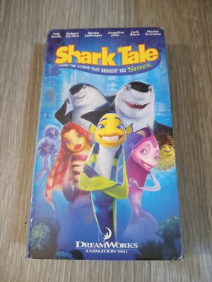Shark Tale (VHS, 2005) Will Smith, Robert DeNiro, Jack Black Animation ...