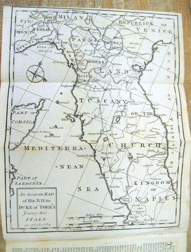 Orignl 260 yr old 1764 MAP of NORTHERN ITALY Milan VENICE Naples ...