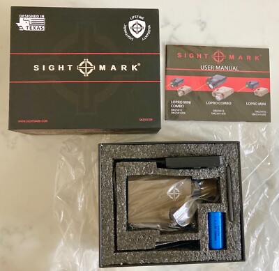 NEW Sightmark LoPro Mini LED combo Flashlight & Green Laser SM25012DE ...