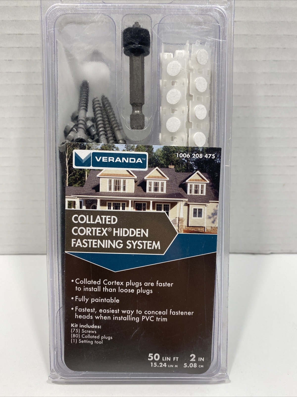 Veranda Collated Cortex Hidden Fastening System, 50 lin ft, 75 Scr ...