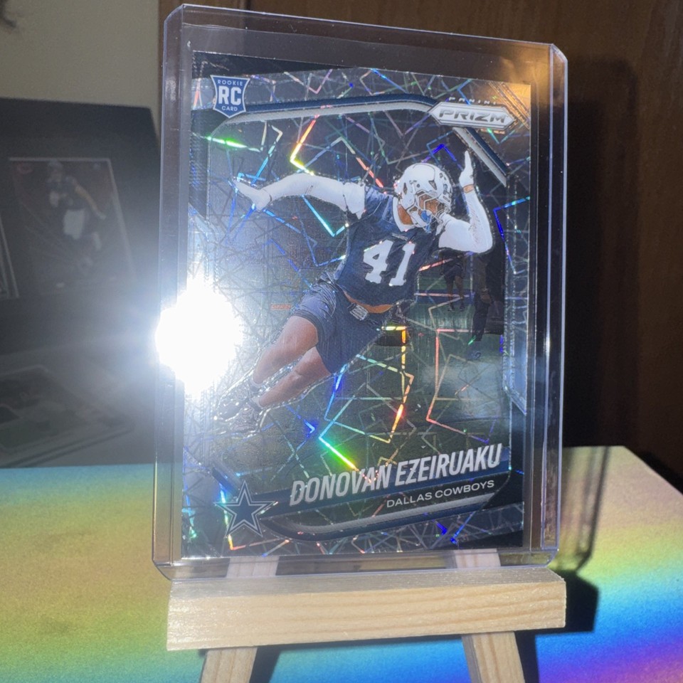 2025 Panini Prizm Donovan Ezeiruaku Silver Lazer Prizm Dallas Cowboys ...