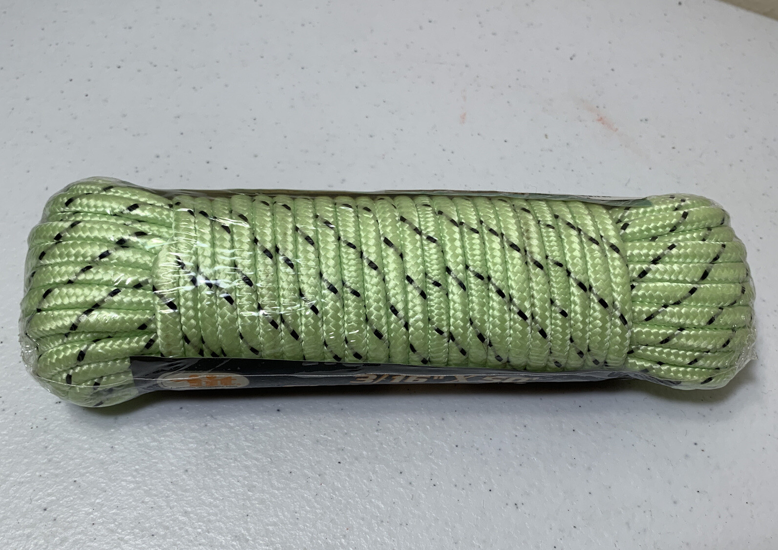 Glow in The Dark 50' Diamond Braid Rope Heavy Duty Boating Camping ...